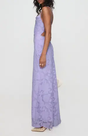 knee length dresses for ladies Celena Maxi Dress | Lilac Burnout | Womens main image 1