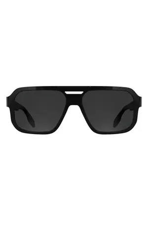Canada Goose 59mm Modified Rectangular Sunglasses - Black