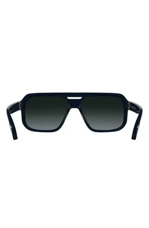 Canada Goose 59mm Modified Rectangular Sunglasses - Blue