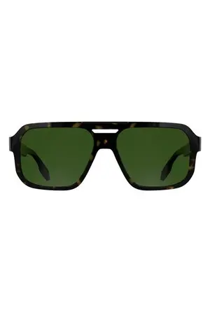 Canada Goose 59mm Modified Rectangular Sunglasses - Dark Havana