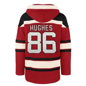 '47 Jack Hughes New Jersey Devils Big & Tall Lace-up Pullover Hoodie