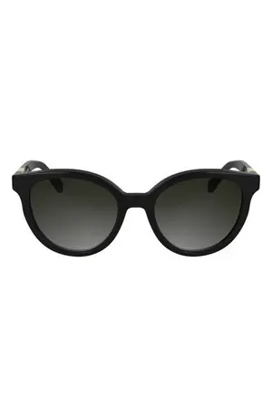 Longchamp Le Pliage 52mm Gradient Round Sunglasses Black