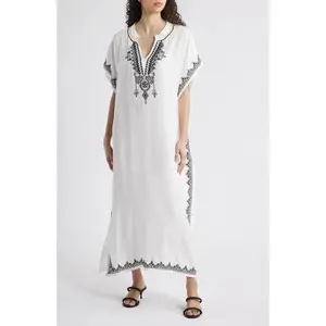Notch Neck Kaftans Tunics