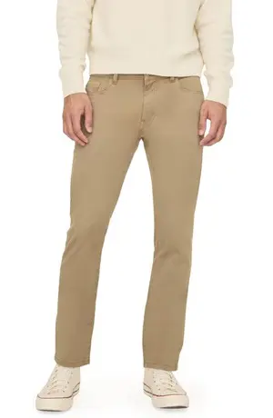 Warp + Weft Slim Fit Twill Pants - Hazelnut