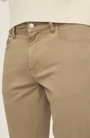 Warp + Weft Slim Fit Twill Pants - Hazelnut