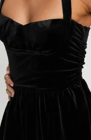 Princess Polly Araminta Velour Halter Minidress