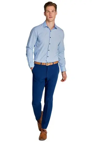 W.R.K Slim Fit Grid Performance Dress Shirt