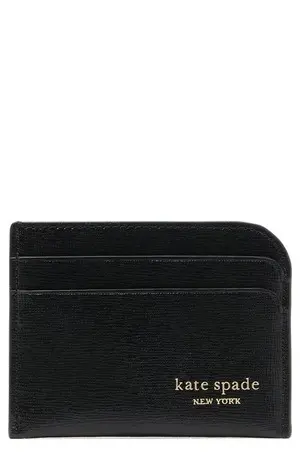Kate Spade New York Devin Saffiano Leather Card Holder - Black