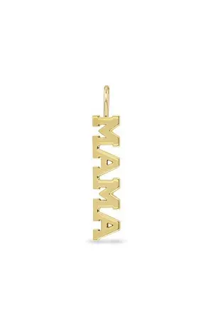 Zoe Chicco Tiny Mama Charm - Yellow Gold