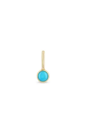 ZOE CHICCO Bezel Set Turquoise Charm
