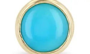 Zoe Chicco Bezel Set Turquoise Charm