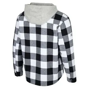 COLOSSEUM White Pitt Panthers Buffalo Plaid Full-zip Jacket