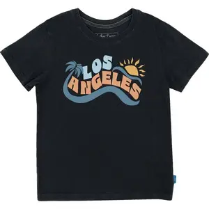 FEATHER 4 ARROW Los Angeles Vintage Graphic T-shirt - Black