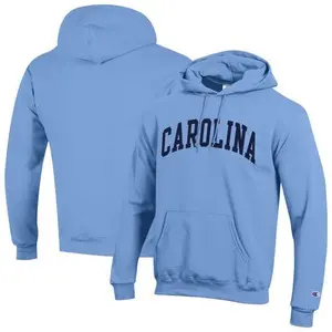 Champion North Carolina Tar Heels Fleece Pullover Hoodie - Light Blue