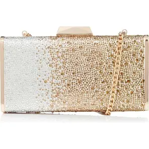 Dune London Frame Clutch With Chain Strap - Gold
