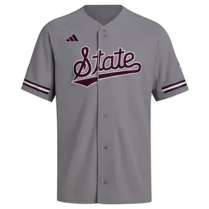 Adidas Mississippi State Bulldogs Replica Baseball Jersey By - Gray
