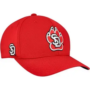 Top Of The World South Dakota Coyotes Reflex Performance Flex Hat - Red