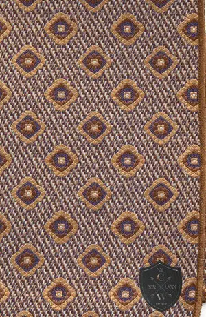CLIFTON WILSON Diamond Jacquard Silk Pocket Square