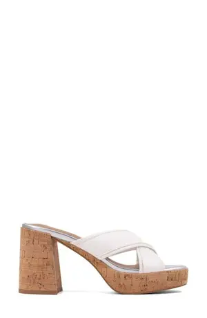 SHU SHOP Eleanor Platform Sandal - White