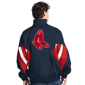 STARTER Boston Red Sox Cooperstown Chief Half-zip Pullover