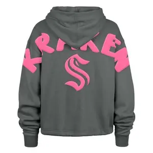 '47 47 Seattle Kraken Bright Side Venice Cropped Pullover Hoodie