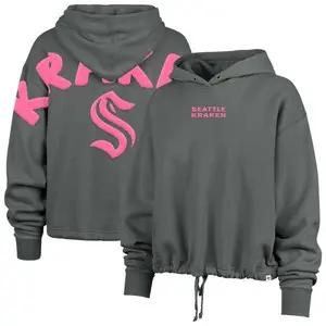 '47 47 Seattle Kraken Bright Side Venice Cropped Pullover Hoodie