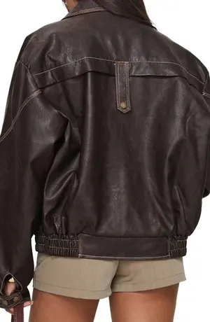 Princess Polly Jaxton Faux Leather Jacket