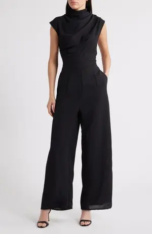 NIKKI LUND Lilou Wide Leg Jumpsuit - Black