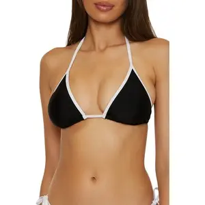 BCA BY REBECCA VIRTUE BCA Block Party Triangle Bikini Top Black