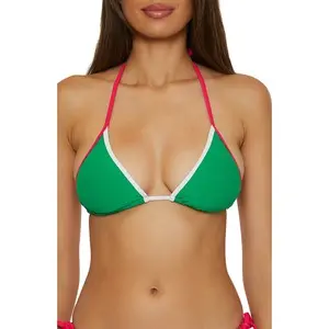 BCA BY REBECCA VIRTUE Bca Block Party Triangle Bikini Top - Shamrock