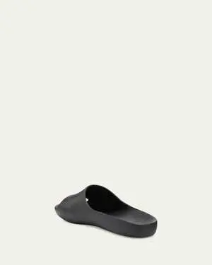 THE ROW Ama Rubber Flat Slide Sandals - Black