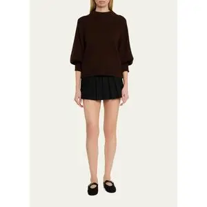 Miu Miu Mesh Buckle Mary Jane Ballerinas - Nero
