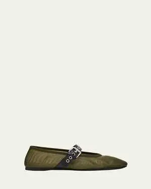 Miu Miu Trimmed Flats For Women