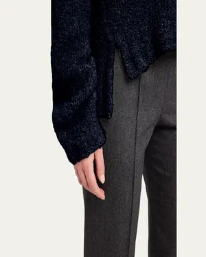Giorgio Armani Turtleneck Cashmere-silk Boucle Sweater