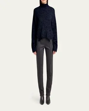 Giorgio Armani Turtleneck Cashmere-silk Boucle Sweater
