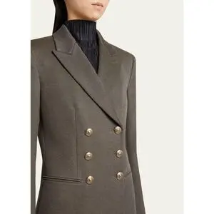 Giorgio Armani Silk-blend Double-breasted Blazer