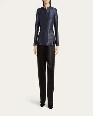 Giorgio Armani Sequin Jacquard Evening Jacket