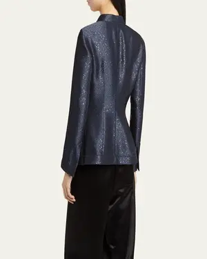 Giorgio Armani Sequin Jacquard Evening Jacket