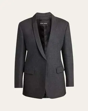 Giorgio Armani Cashmere Flannel Blazer