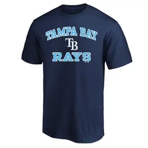 Profile Tampa Bay Rays Big & Tall Heart & Soul T-shirt - Navy