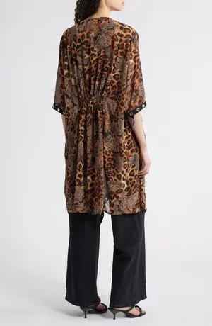 NIKKI LUND Ellie Grommet Asymmetric Cardigan