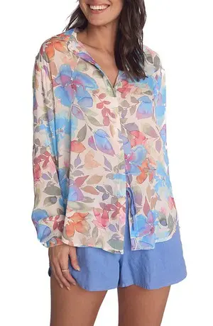 Bella Dahl Floral Print Button-up Shirt