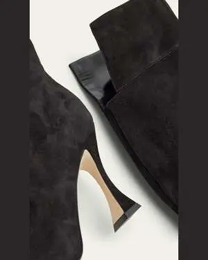 Manolo Blahnik Miralonepla Suede Knee Boots
