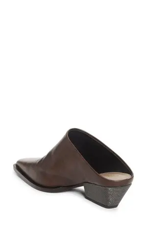 Brunello Cucinelli Square Toe Mule - C9122 Cacao