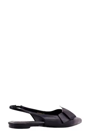 SHU SHOP Audrey Pointed Toe Slingback Flats - Black