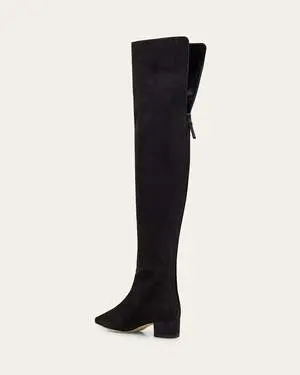 Manolo Blahnik Gore Suede Knee Boots