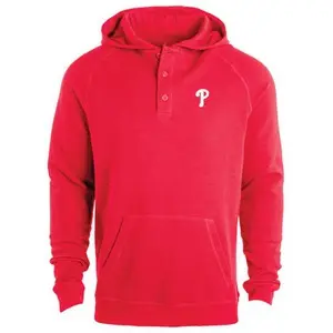 DUNBROOKE Philadelphia Phillies Montana Lightweight Raglan Pullover Hoodie - Red