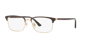 Gucci Rectangle Full Rim Eyeglasses - Marrón