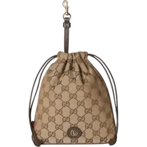 Gucci Minuet Pouch Charm Gg Canvas