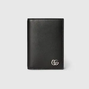 Gucci Gg Marmont Bi-fold Card Case Leather - Black
